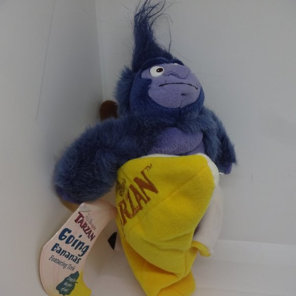 Disney | Toys | Vintage Disney Tarzan Going Bananas Stuffed Plush 8 Nwt ...
